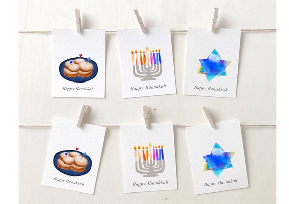 Printable Hanukkah Tags Chanukah Festival of Lights Gelt - Etsy