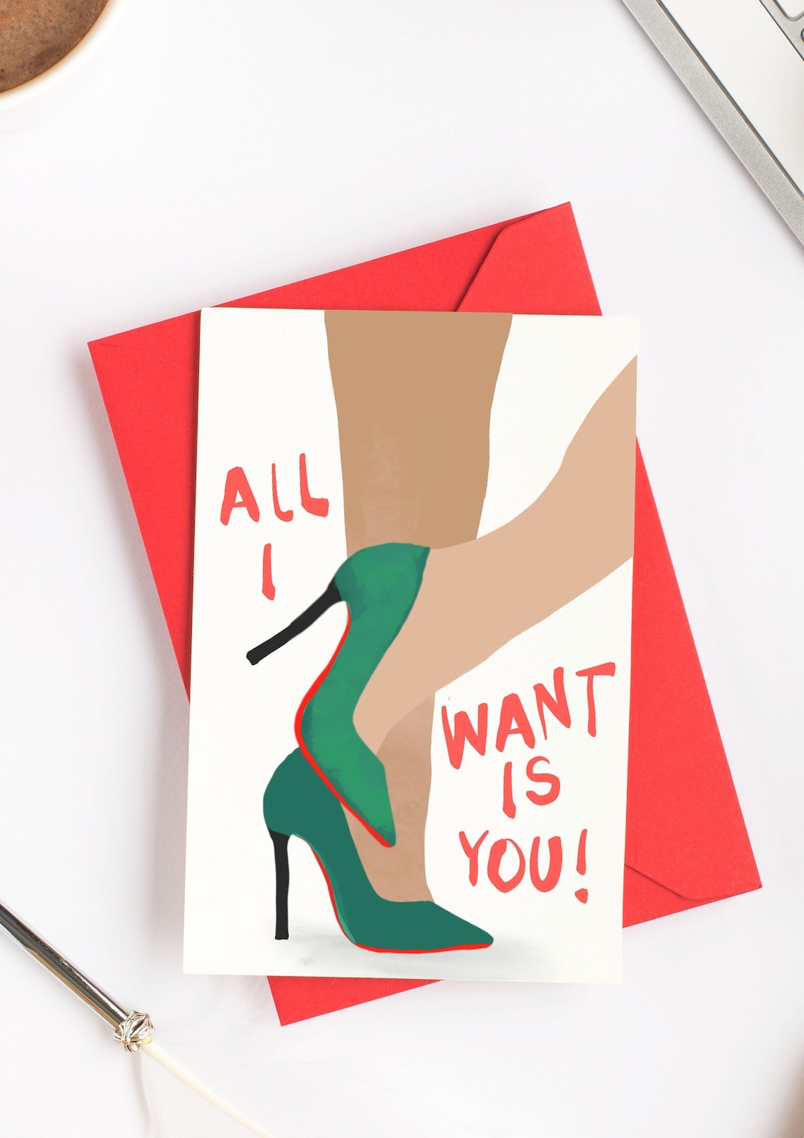 Printable Sexy Santa Christmas Card 4x6 Template Sexy - Etsy