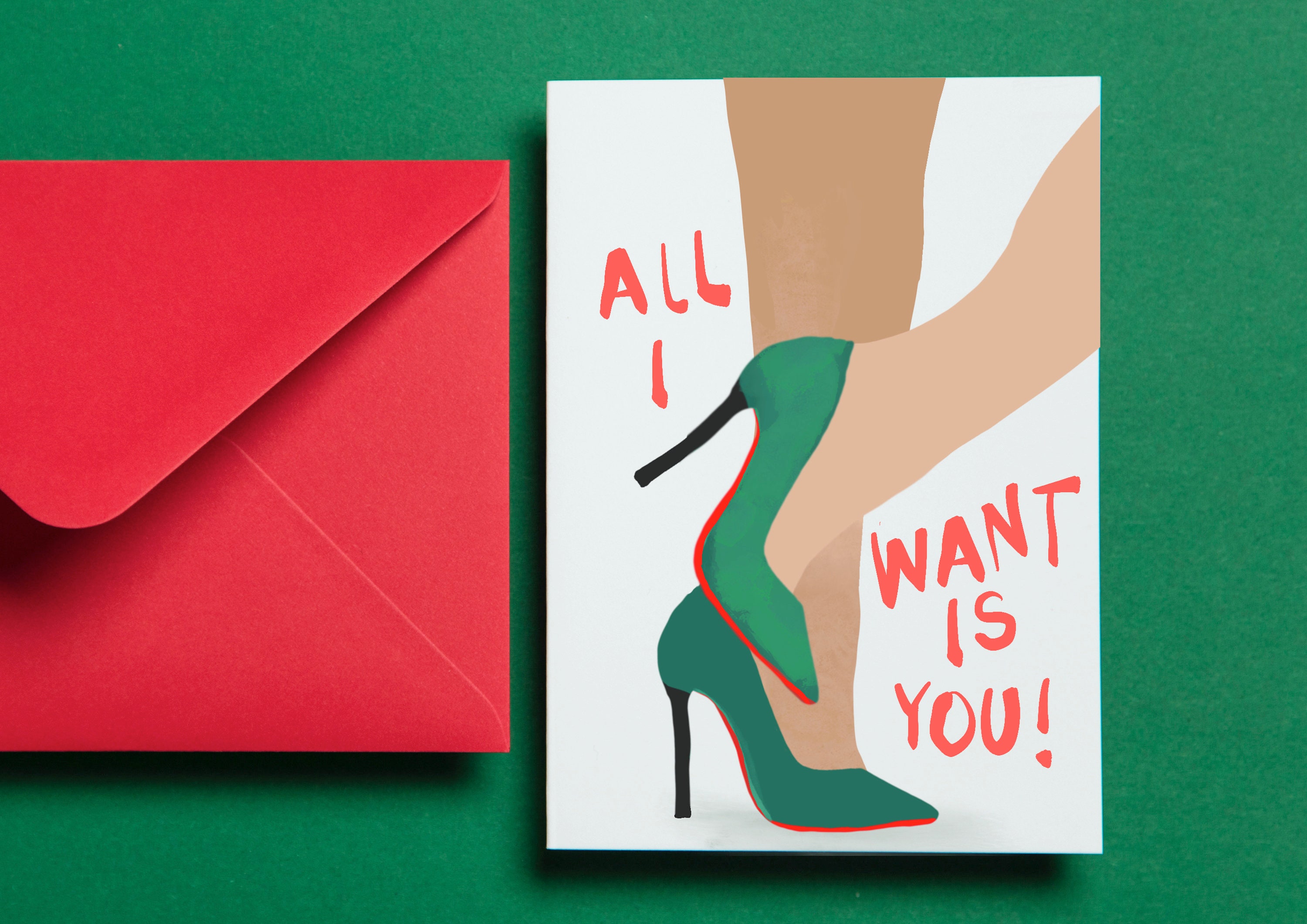 Printable Sexy Santa Christmas Card 4x6 Template Sexy - Etsy