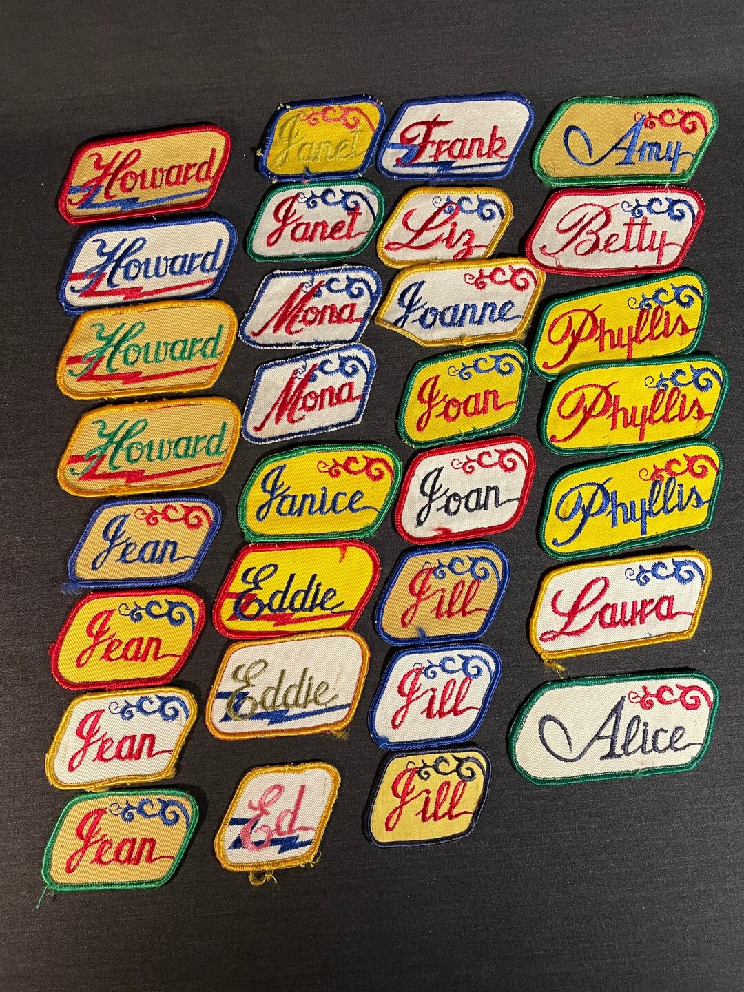Vintage Name Patches Names Uniform PICK One PATCH Industrial Shirt Work ...