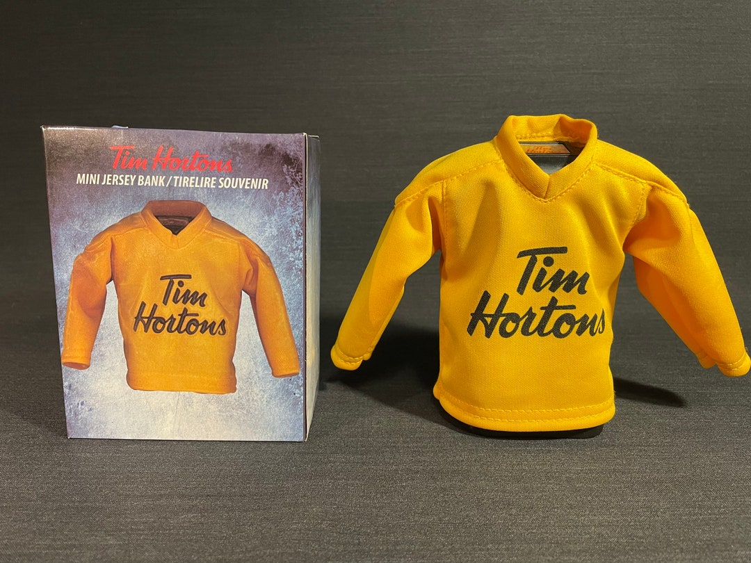 Vintage TIM HORTONS Mini Jersey Piggy Bank Canada Limited Edition ...