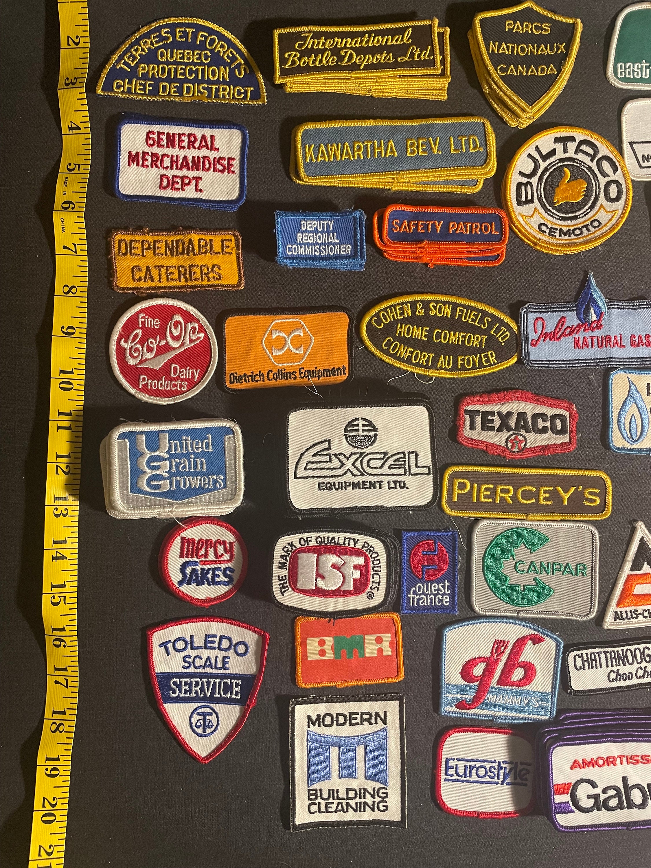 Vintage 70's 80's Automotive Farming Transport Machinery Embroidered ...