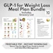 GLP-1 Meal Plan Bundle Printable for Weight Loss Meal Planning With ...