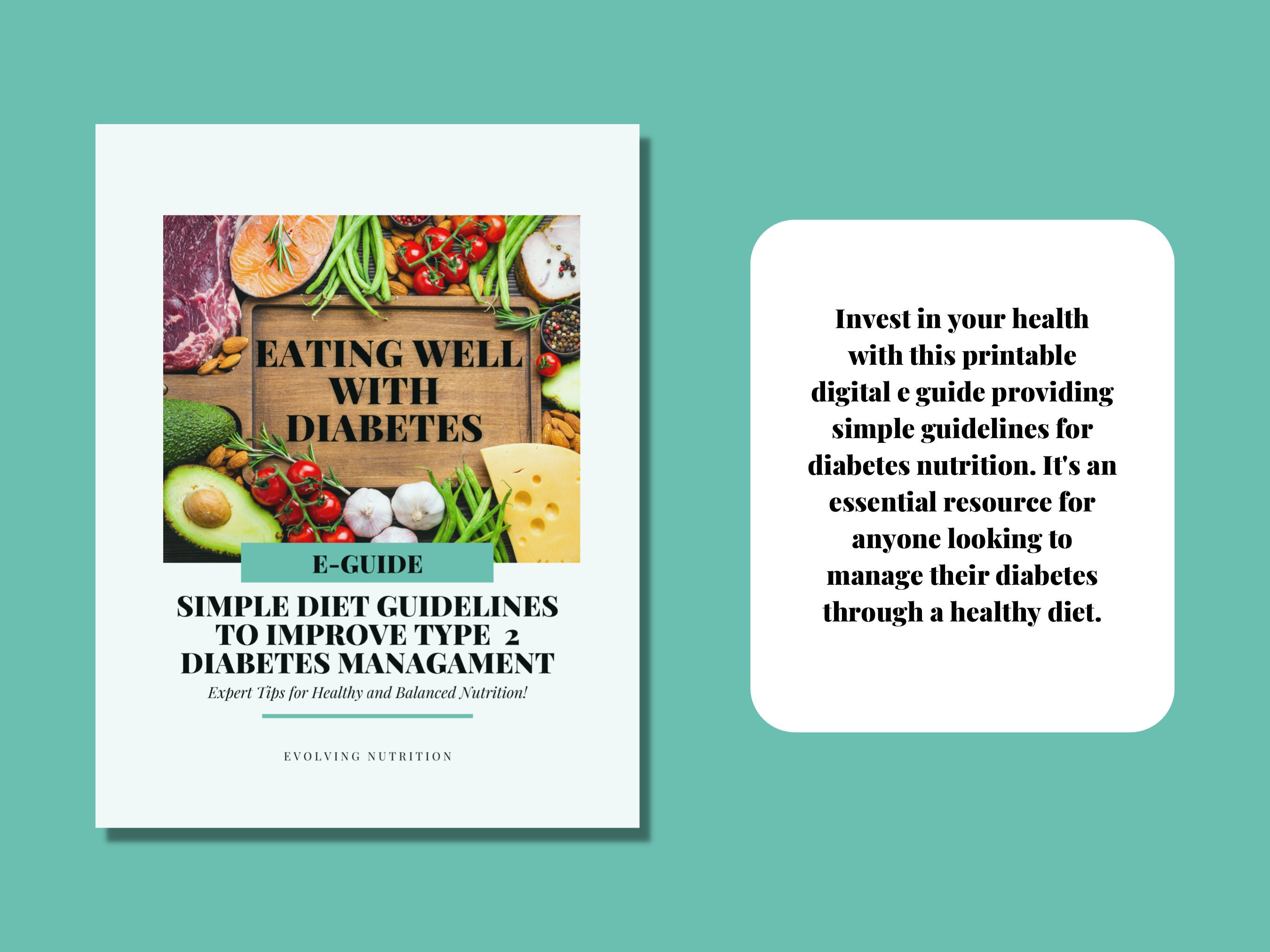 Diabetic Meal Plan Printable Handout With Healthy Diabetic Meals ...