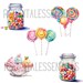 Pastel Sweet Treats Clipart Bundle/cotton Candy-ice - Etsy