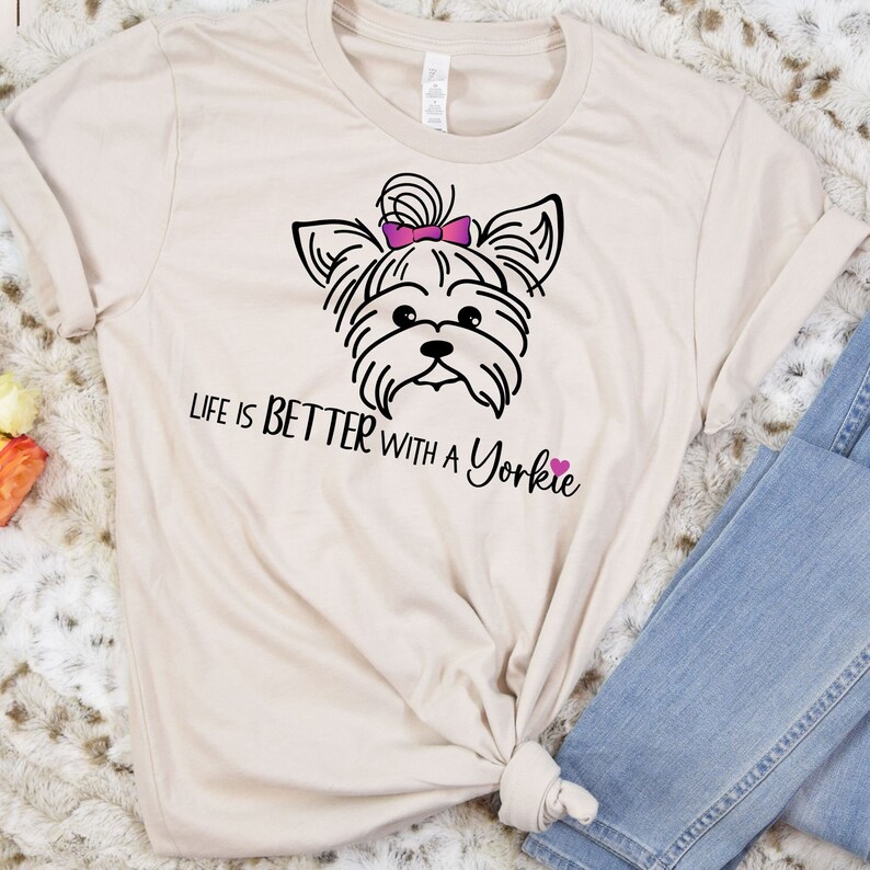 Yorkie PNG Sublimation Instant Download/jpg Dogs Printable/dog Lovers T ...