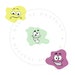 Cartoon Funny Face Clipart/paint Splat Face Graphics/blob Funny Face ...
