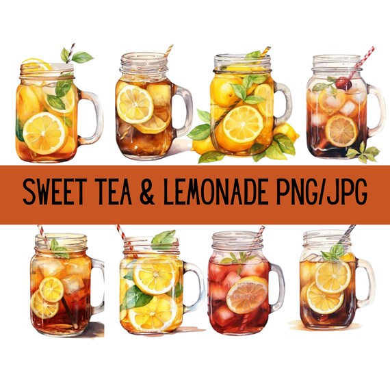 Mason Jar Lemonade Clipart