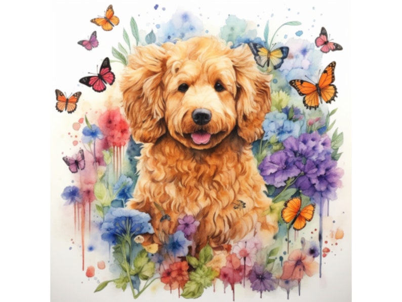 Goldendoodle Printables/jpg Printables/goldendoodle Art/goldendoodle ...