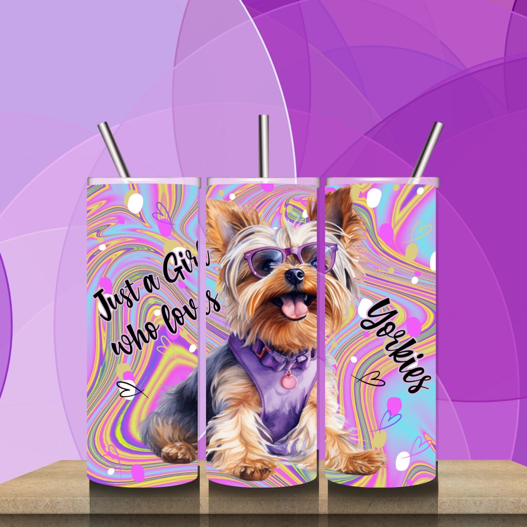 Yorkshire Terrier Wrap/yorkie Mama Wrap/just a Girl Who Loves Yorkies ...