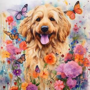 Goldendoodle Printables/jpg Printables/goldendoodle Art/goldendoodle ...