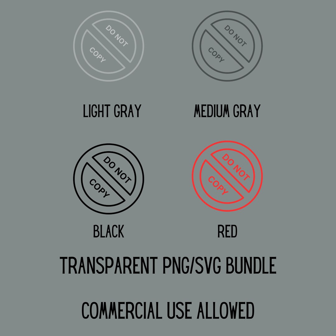 Do Not Copy Transparent Watermark SVG/PNG Bundle/small Business Aid ...