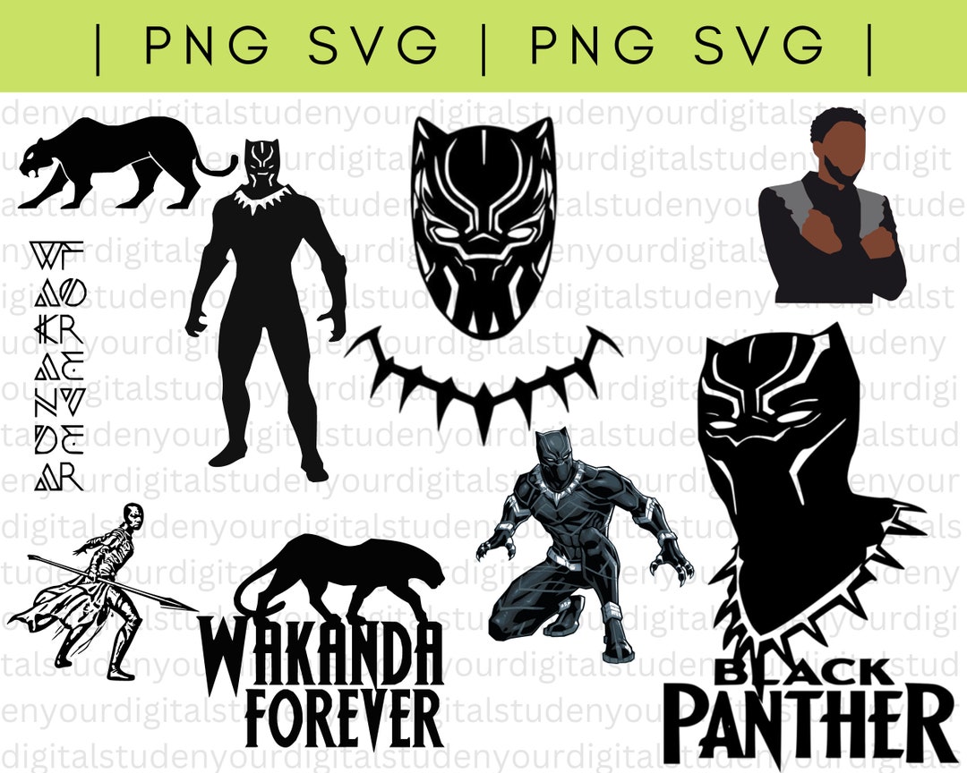 Pantera negra svg Pantera svg Pantera negra png Vengadores svg - Etsy ...