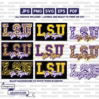Lsu Svg - Etsy