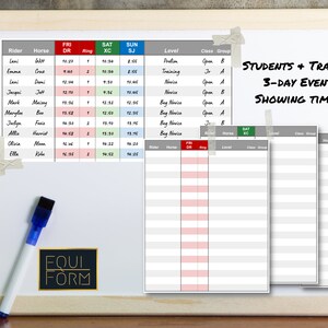Event Ride Times Chart - Etsy