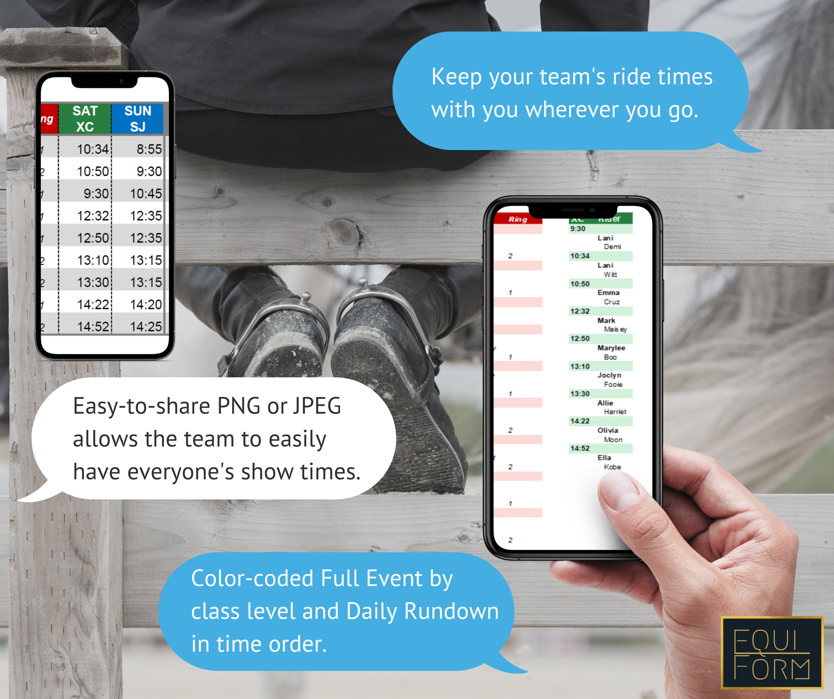 Event Ride Times Chart - Etsy