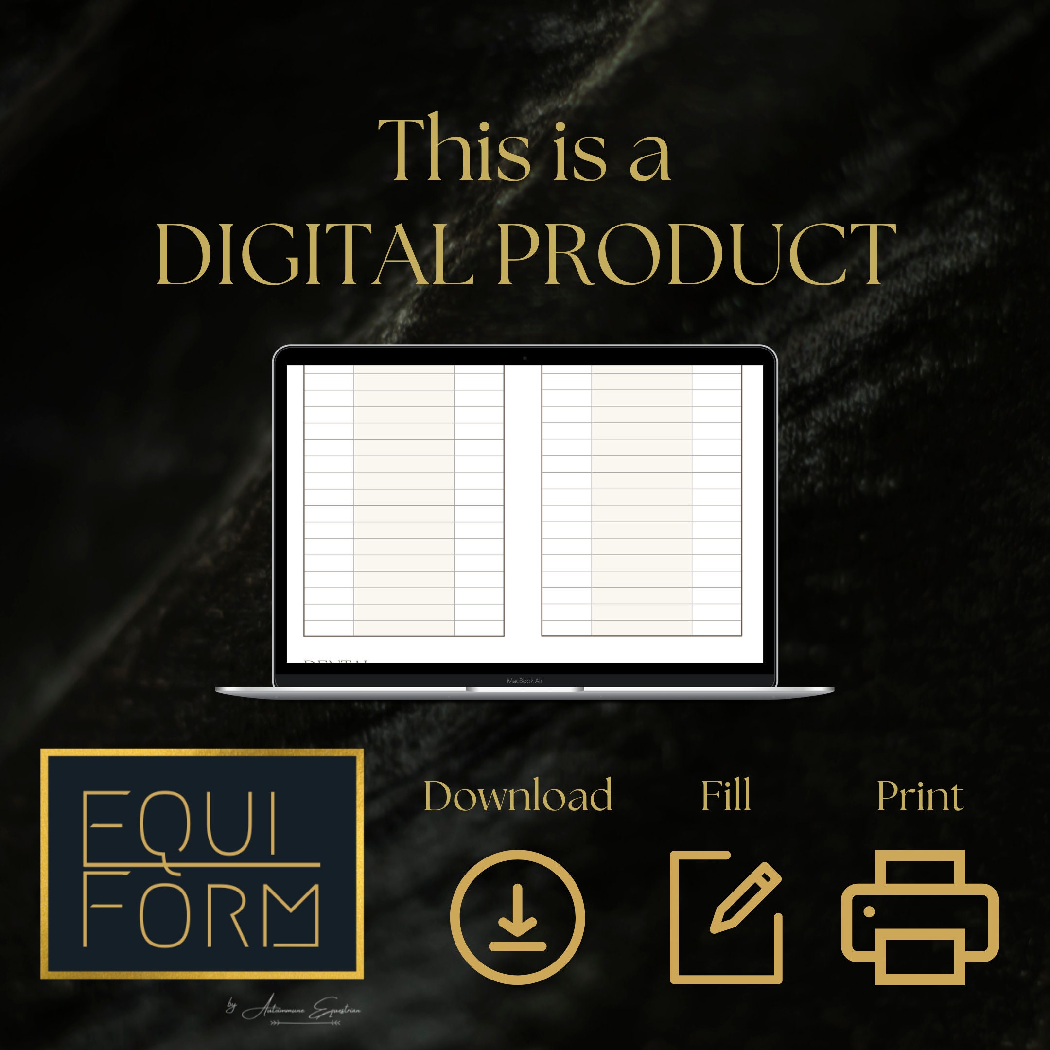 Horse Health Record: Pages From the Equestrian Planners - Etsy