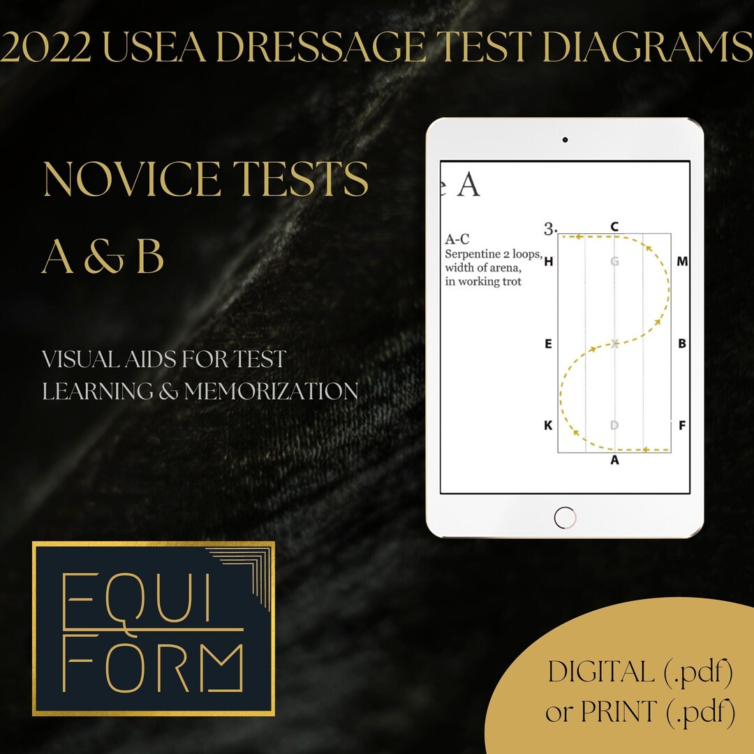 2022 USEA Novice Dressage Test Diagrams - Etsy