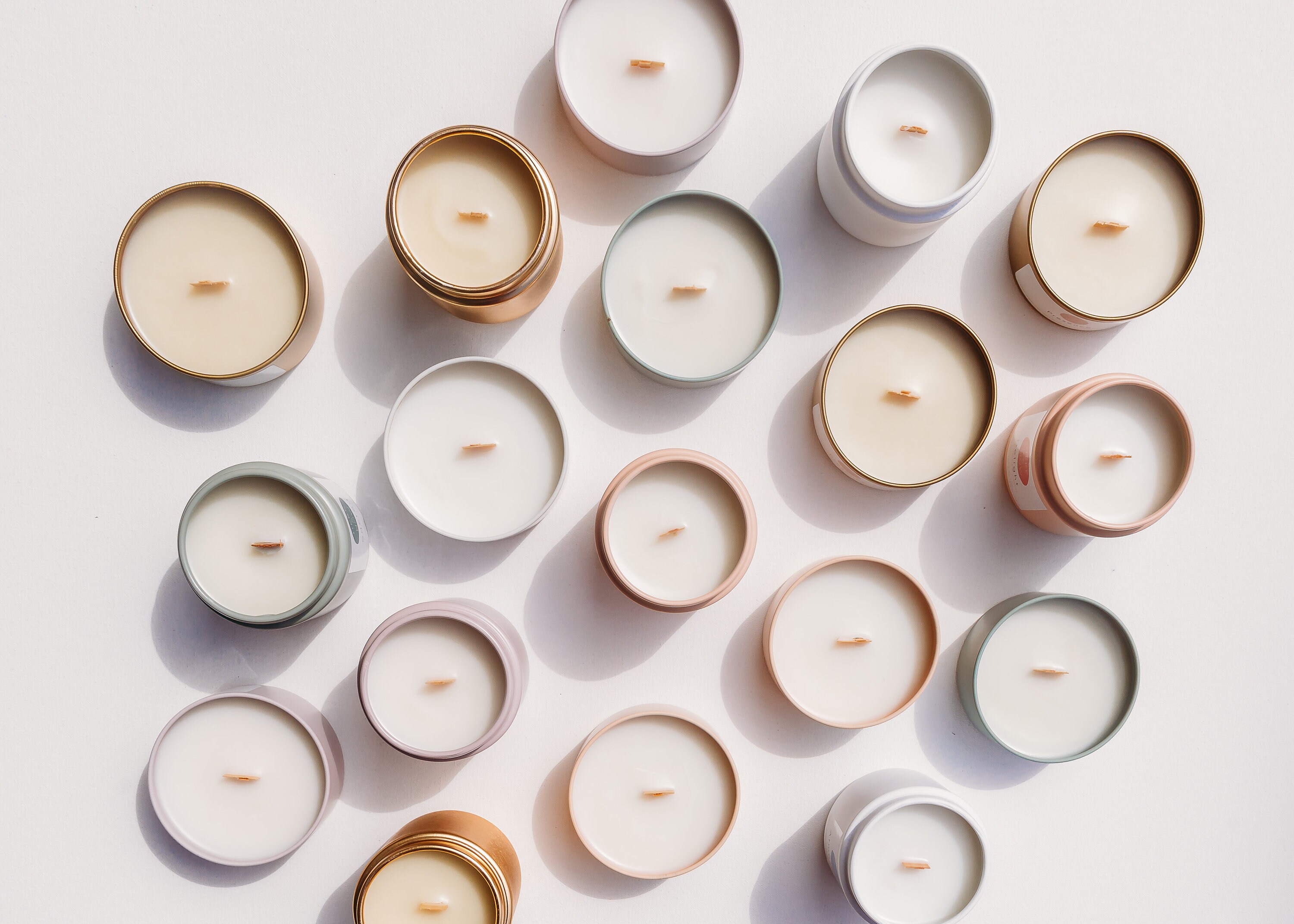 2 Oz Mini Candles Travel Tins Bundle Deals Gift Favors Coconut Apricot ...