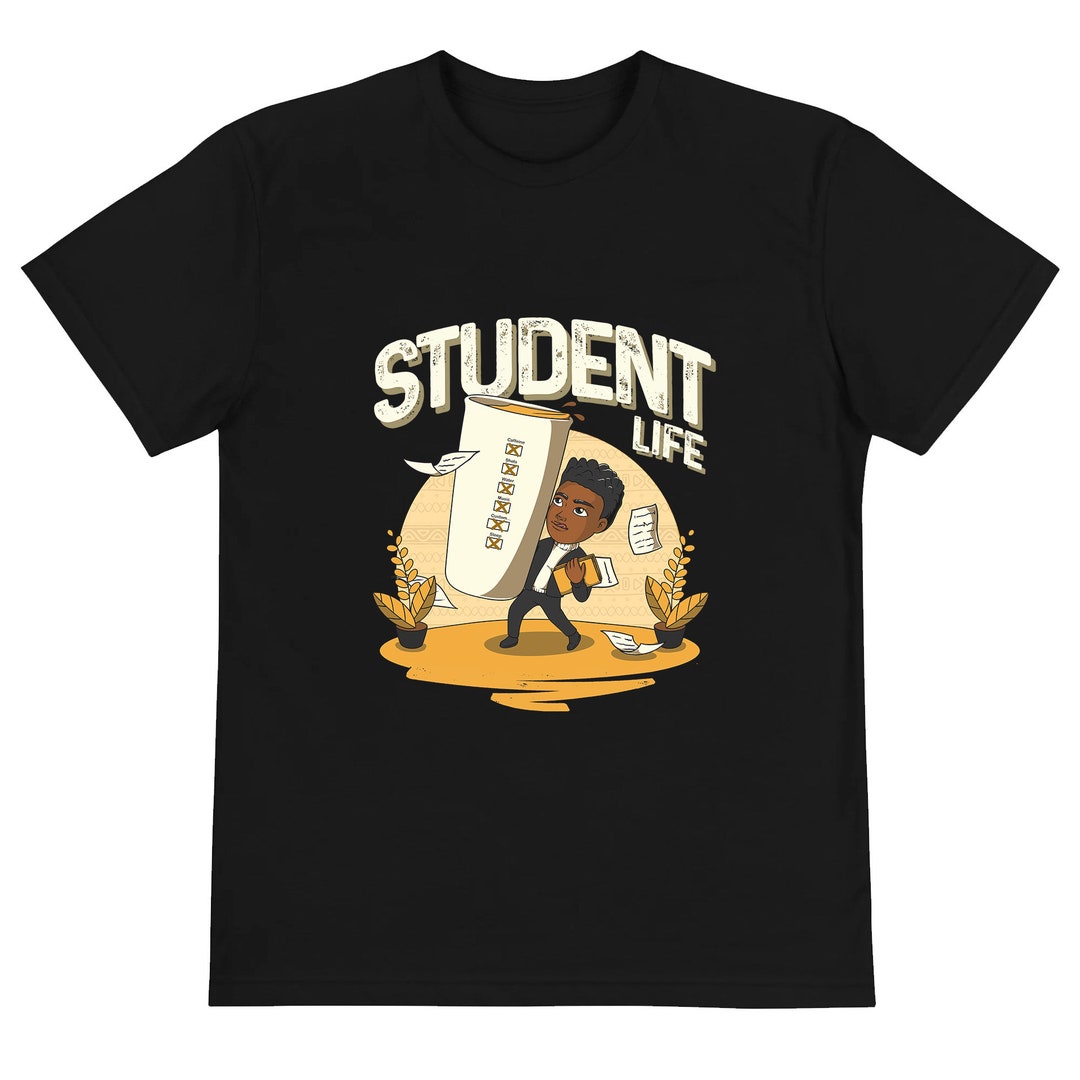 His Adult Student Life T-shirt - Etsy
