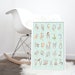 MINT ANIMAL ALPHABET Poster, Nursery Decor Wall Art, Kids Room Wall Art ...