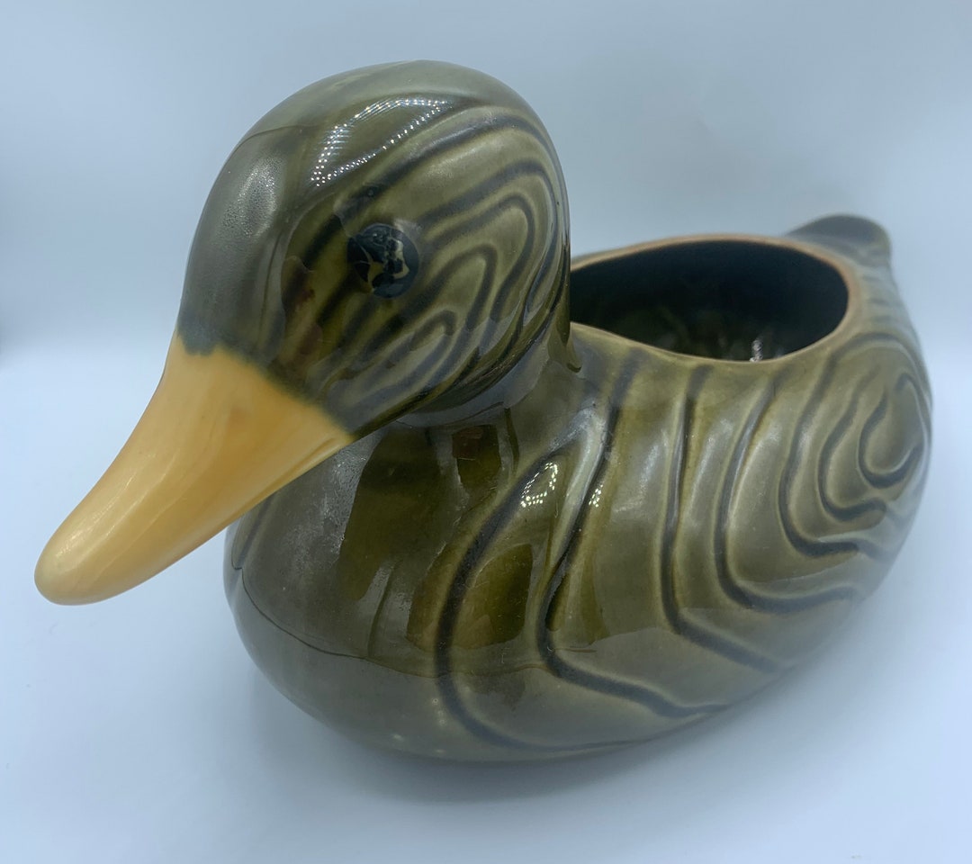 Planter, FTD Vintage Pottery Duck Planter, Made in the USA - Etsy