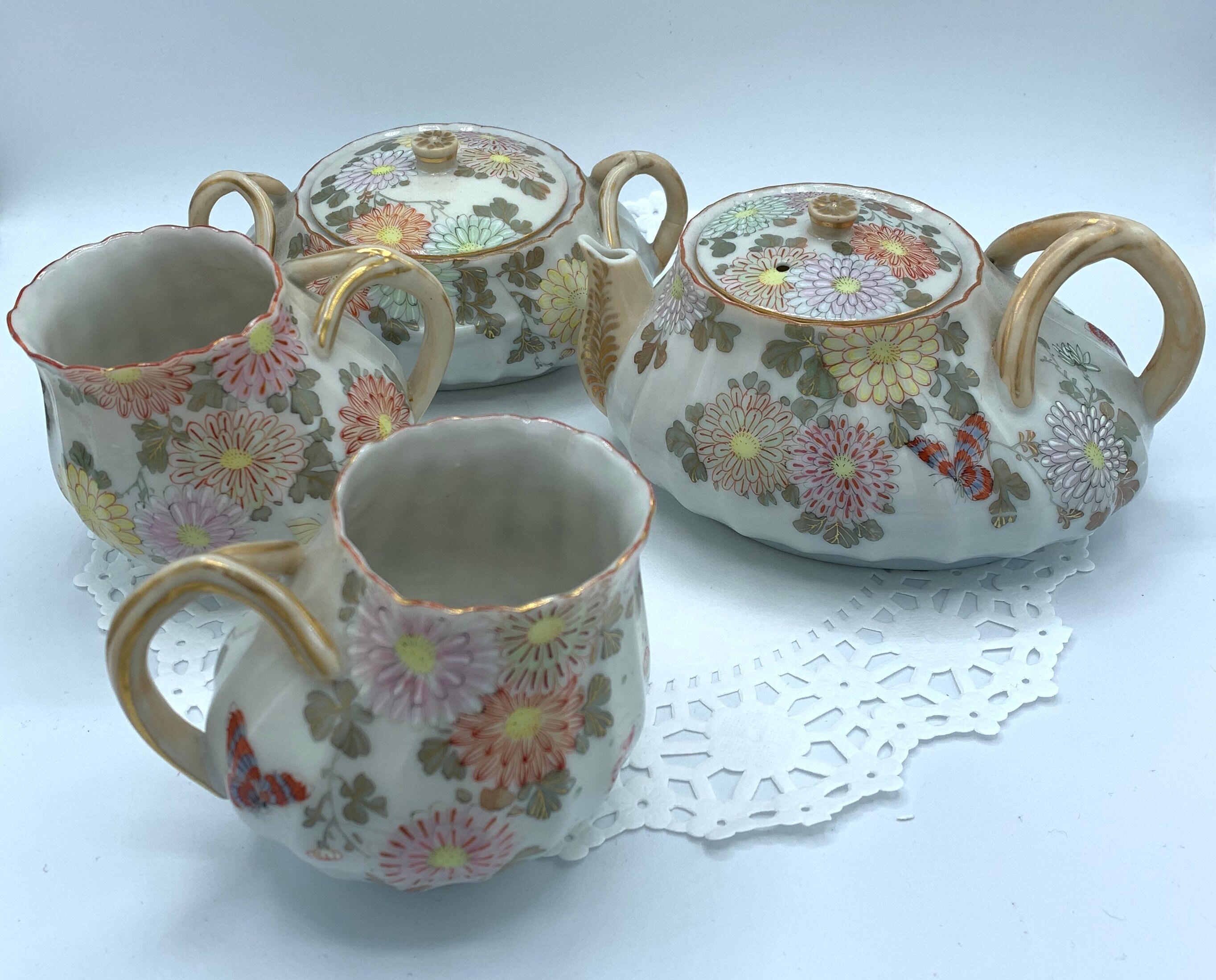 Antique Nippon Porcelain Tea Set: Ashley A. Vantine & Co. - Etsy
