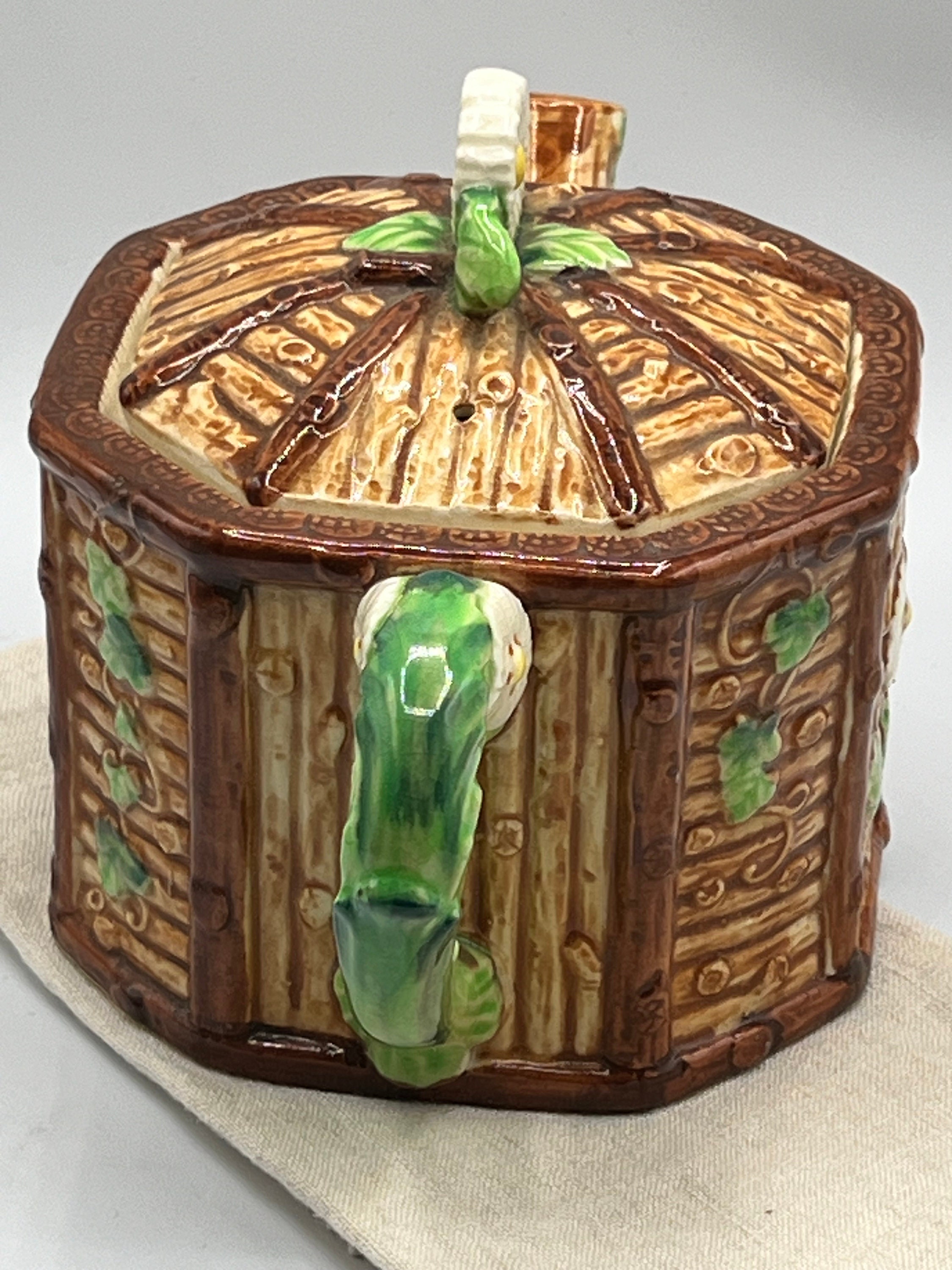 Marutomo Ware Majolica Teapot - Etsy
