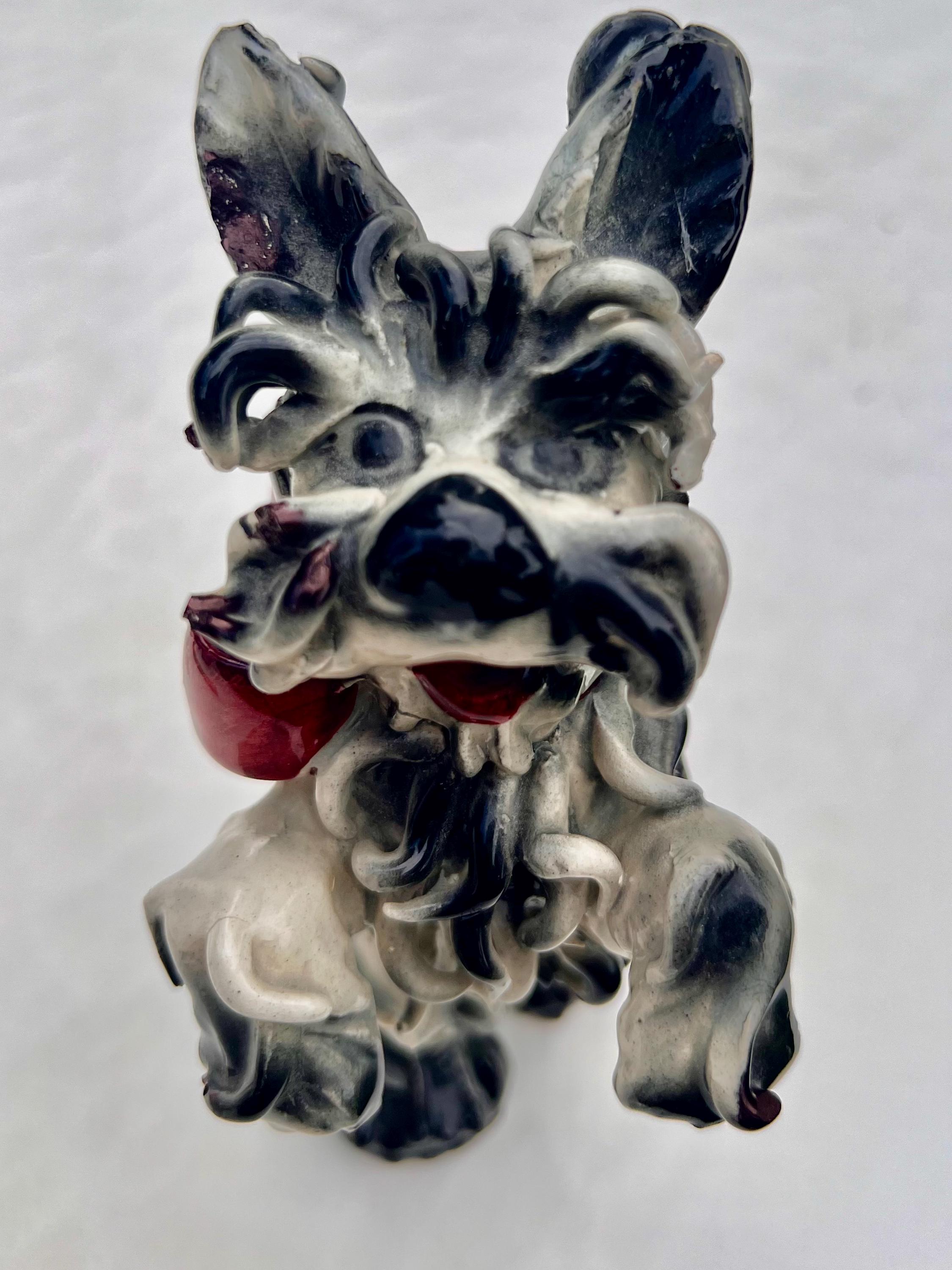 Mid-century Italian Ceramic Spaghetti Hair Dog - Etsy