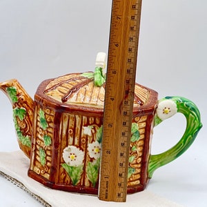 Marutomo Ware Majolica Teapot - Etsy