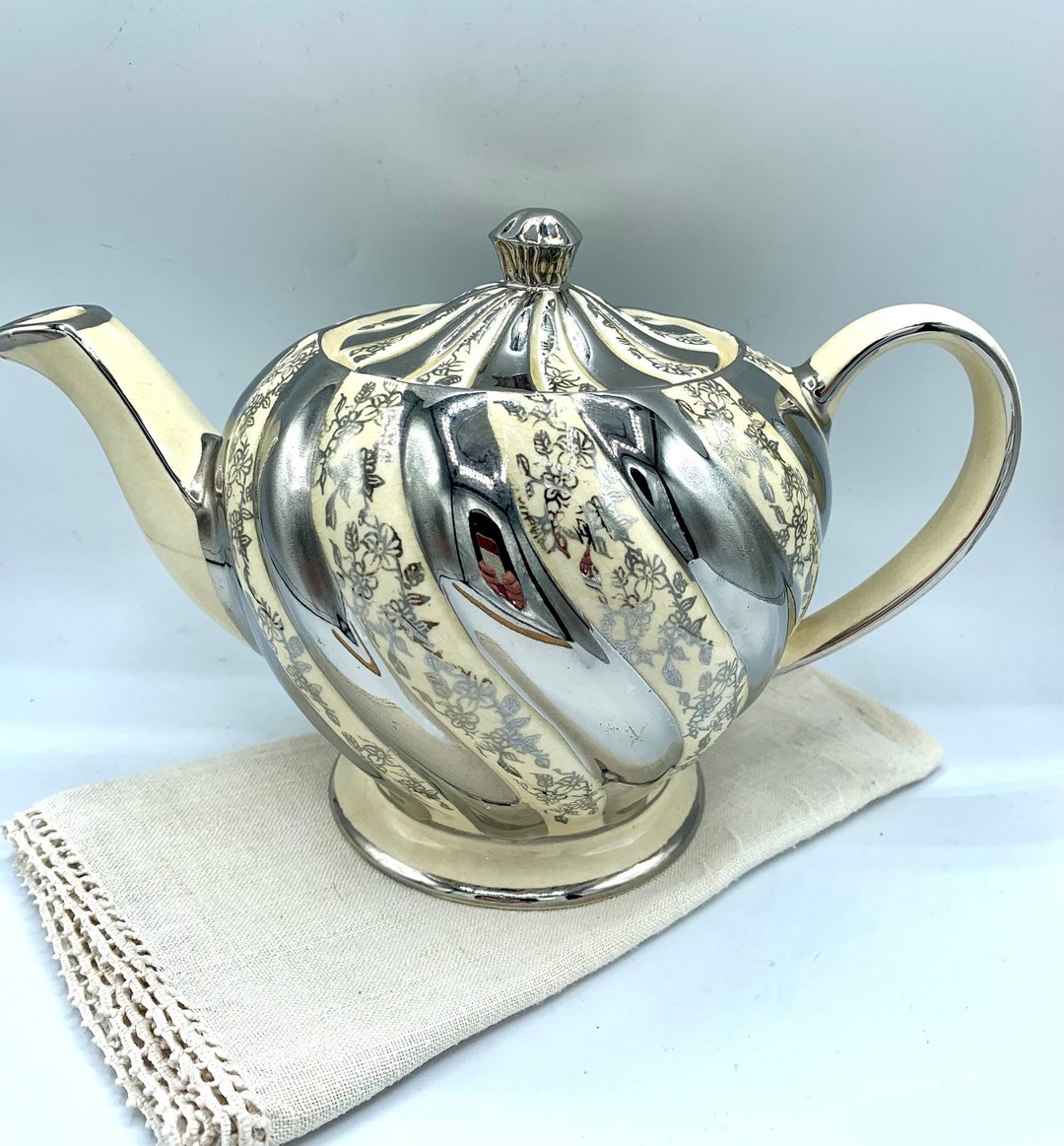 Sadler Silver Lustreware Teapot Made in England - Etsy