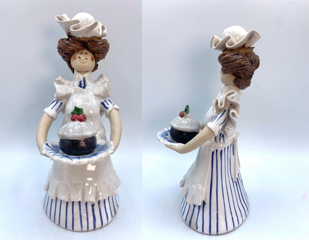 Laura Dunn Sculpture of Victorian Baker Presenting Her Plum Pudding - Etsy