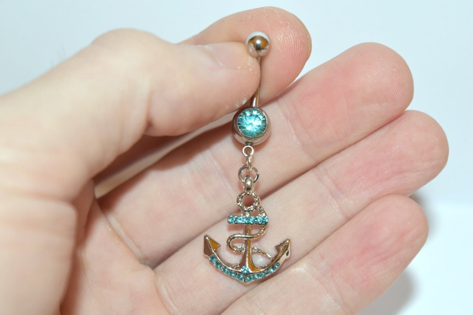 Cute Anchor Belly Button Rings