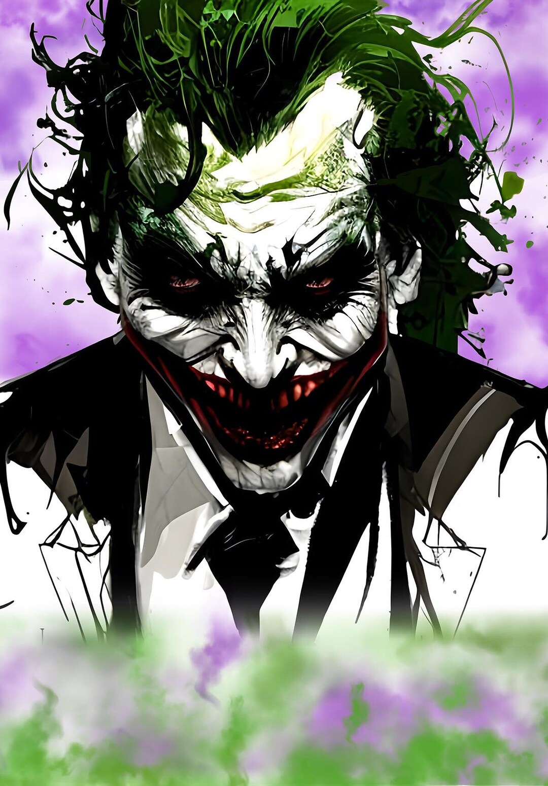 The Joker Digital Illustration 2 Downloadable Digital Art - Etsy