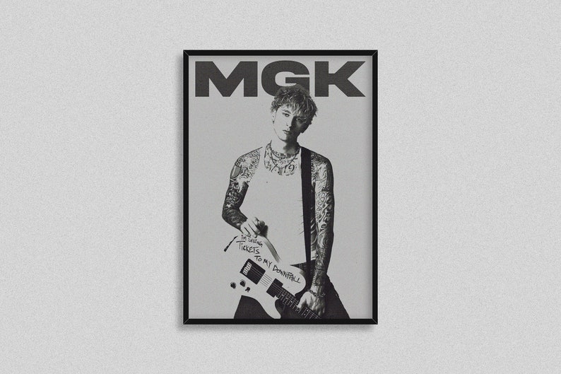 Machine Gun Kelly Poster MGK Poster Punk Wall Art - Etsy