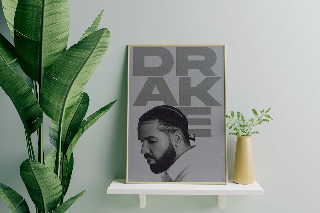 Drake Poster Drake Print Hip Hop Wall Art Digital Print Gift Drake Pop ...
