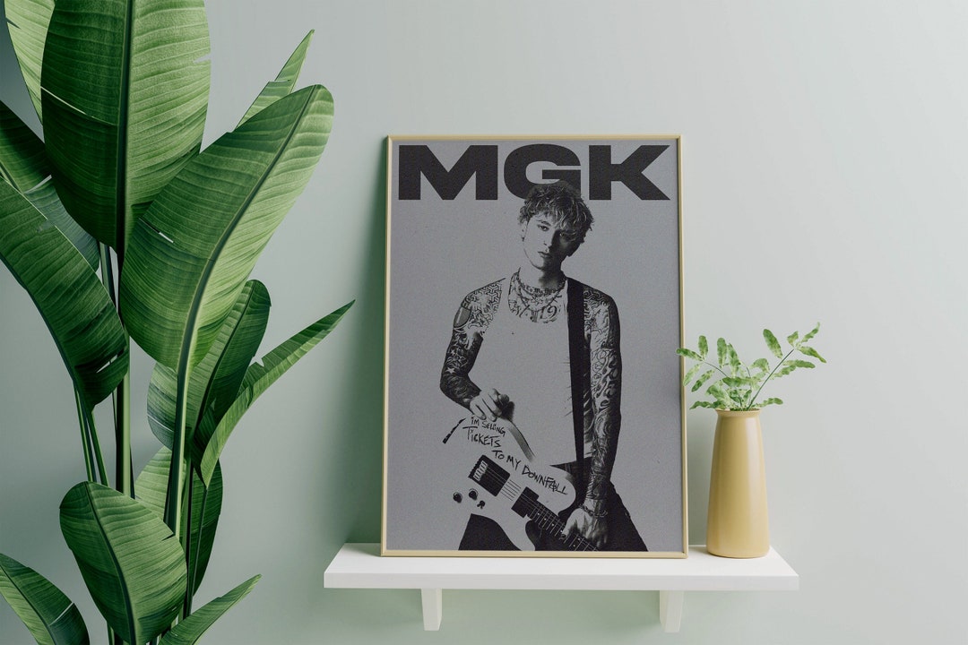 Machine Gun Kelly Poster MGK Poster Punk Wall Art Digital Print Gift ...