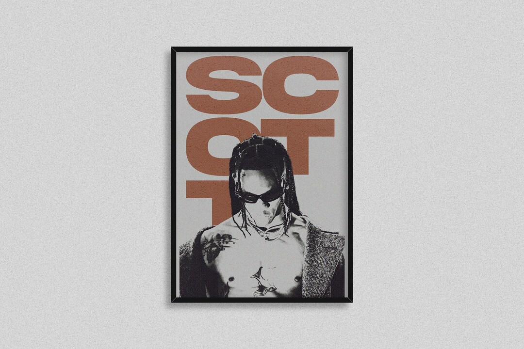 Travis Scott Poster - Travis Poster - Hip Hop Wall Art - Digital Print ...