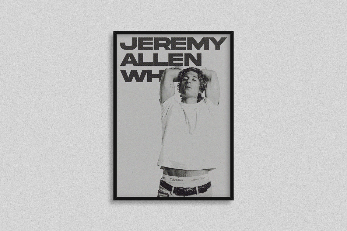 Jeremy Allen White Poster Jeremy Poster Film Wall Art - Etsy