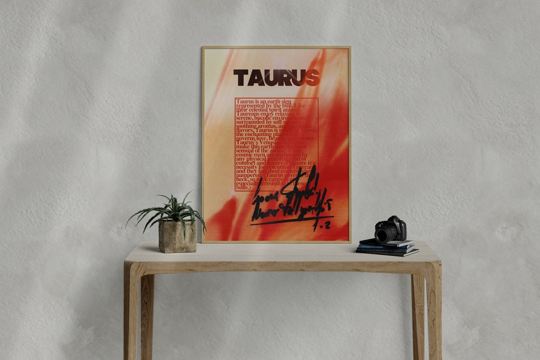 Taurus Poster, Astrology Art, Astrology Gifts, Zodiac Gifts, Zodiac Art ...