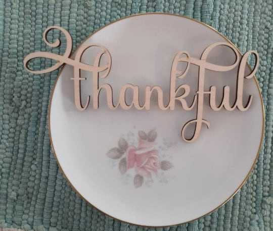 Thanksgiving Plate Words SVG, Thanksgiving Place Settings Svg ...