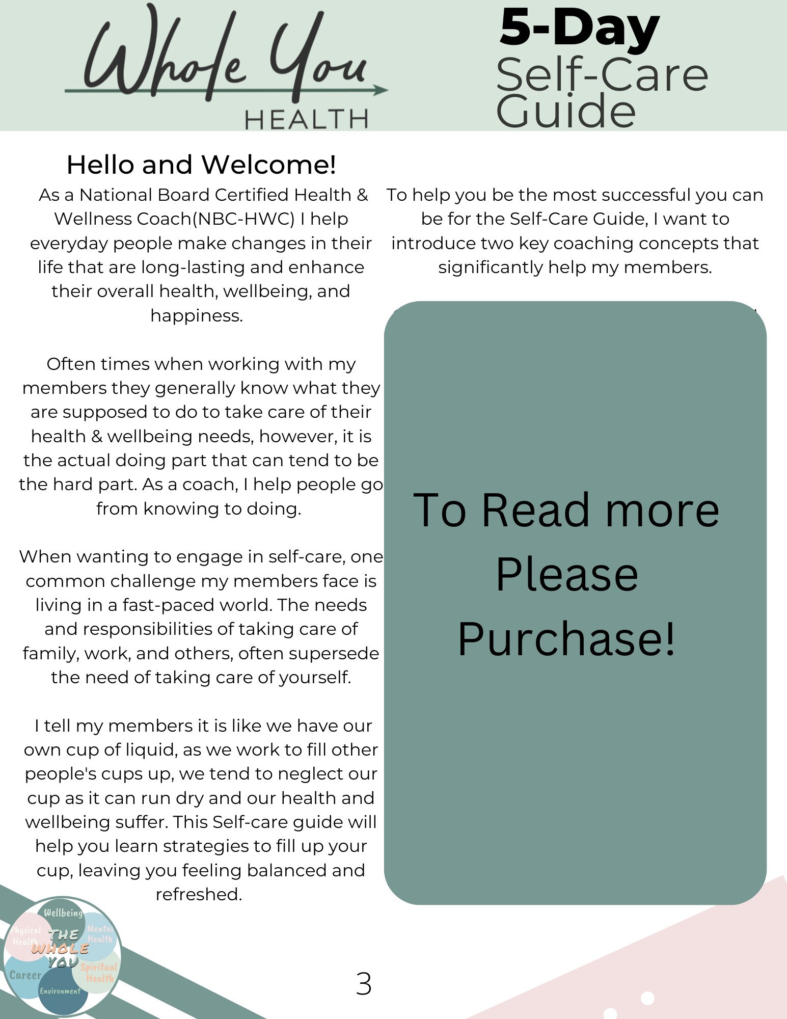 The 5-day Self-care Guide: E-version - Etsy