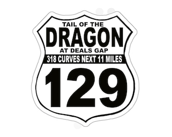Tail of the Dragon Stickers - Etsy Australia