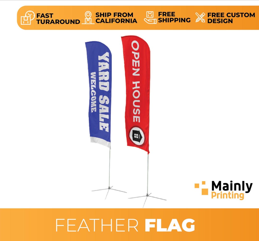 Custom Feather Flags, Advertisign Flag for Business, Feather Flag ...