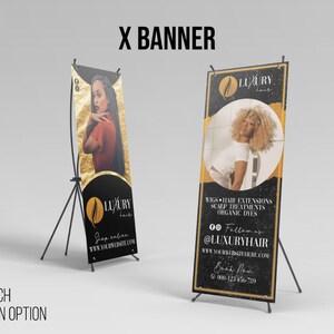X Stand Banner Personalized Design, Small Business Banner, Pop up Shop ...