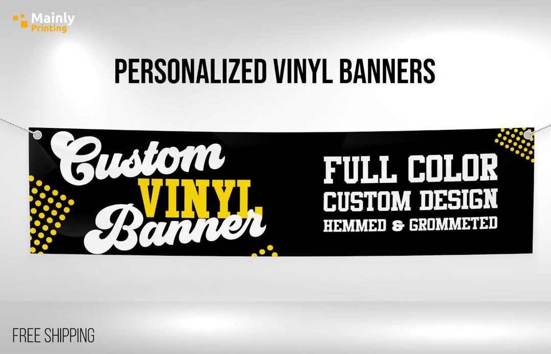 Custom Vinyl Banner, Business Banner, Custom Business Sign, Vendor ...