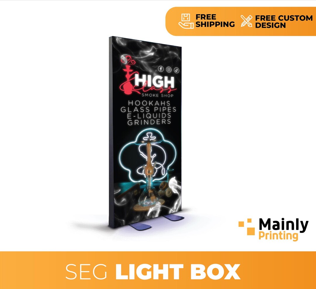 Light Box Sign Stand Display, Leg Box Stand Business or Tradeshows, Led ...