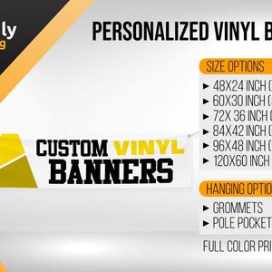 Custom Vinyl Banner, Business Banner, Custom Business Sign, Vendor ...