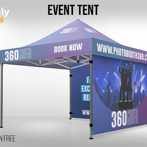 Event Tent Frame + Canopy With Custom Design, Event Tent for Business ...