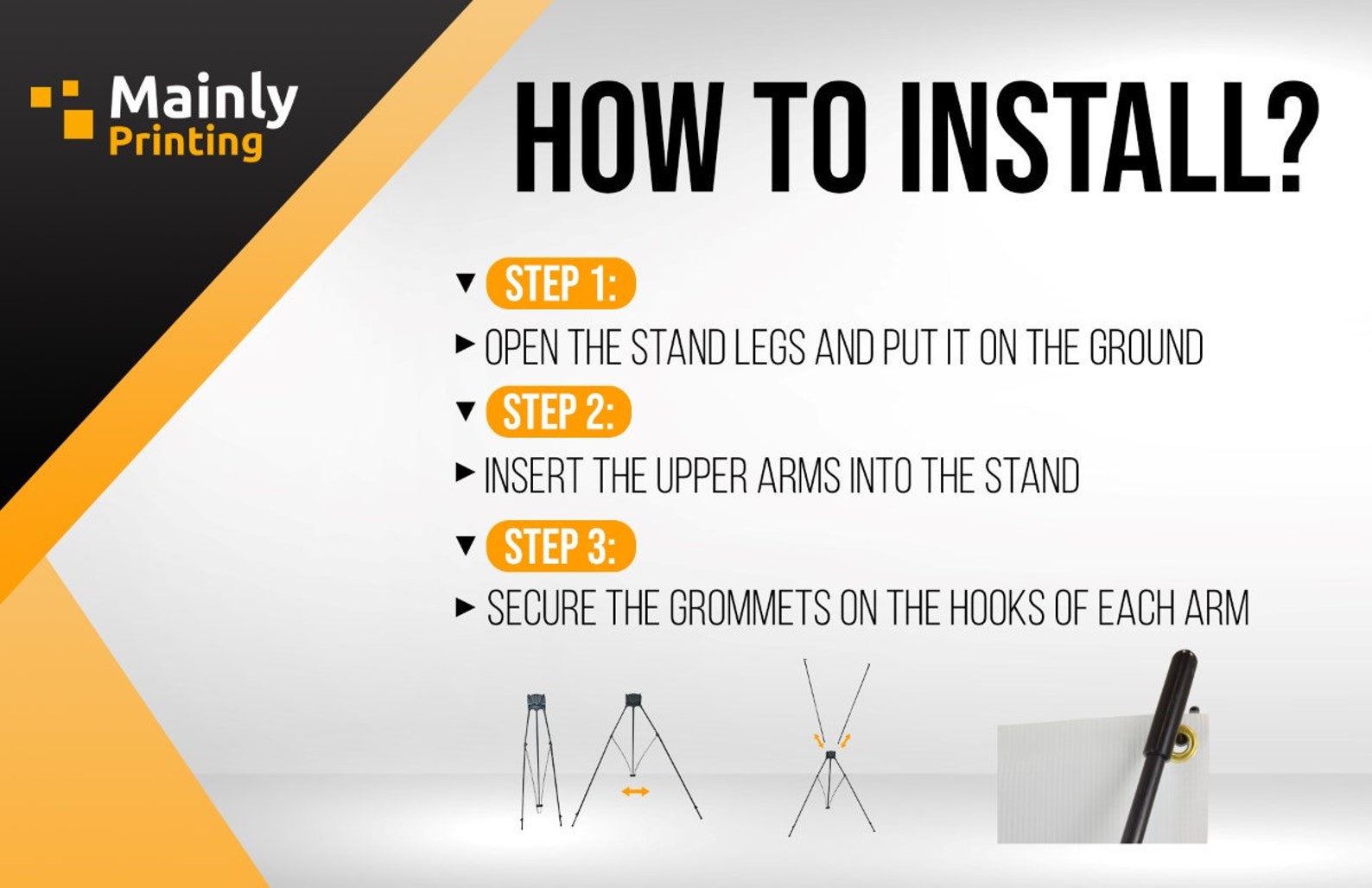 X Stand Banner Personalized Design, Small Business Banner, Pop up Shop ...